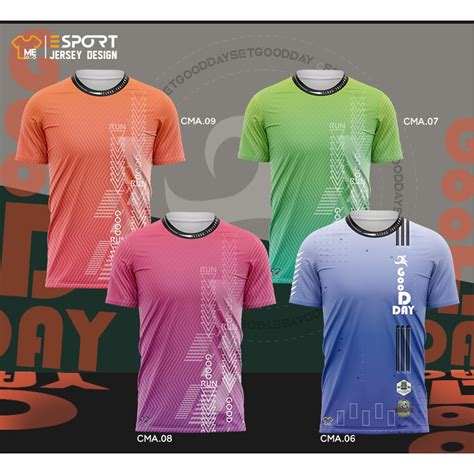 เสื้อวิ่ง Cma 06 Cma 09 กีฬาผู้ชาย ผู้หญิง พิมพ์ลายทั้งตัว เบาสบายระบายอากาศ Shopee Thailand