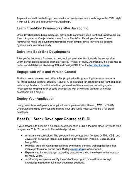 Roadmap To Full Stack Mastery With Full Stack Trainingpdf