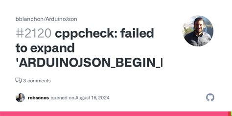 Cppcheck Failed To Expand ARDUINOJSON BEGIN PUBLIC NAMESPACE Issue 2120 Bblanchon