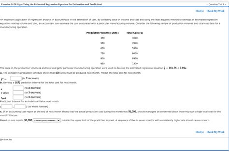 Solved Exercise 1438 Algo Using The Estimated Regression