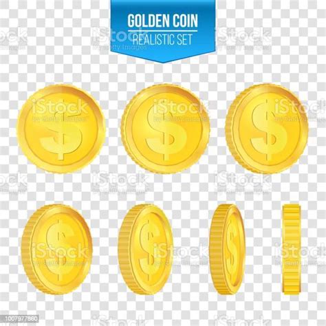 다른 관점에 떠 있는 3d 금화의 크리에이 티브 벡터 일러스트 투명 한 배경에 고립 달러 기호입니다 현실적인 돈입니다 예술 디자인입니다 추상 개념 그래픽 요소 아이콘에 대한
