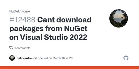 Cant Download Packages From NuGet On Visual Studio 2022 Issue 12488 NuGet Home GitHub