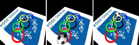 The Original Olympic Logo Scene And Two Augmented Frames Download