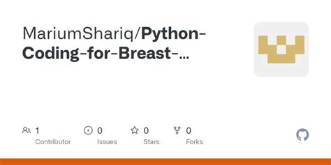 Marium Shariq On Linkedin Github Mariumshariqpython Coding For Breast Cancer Dataset