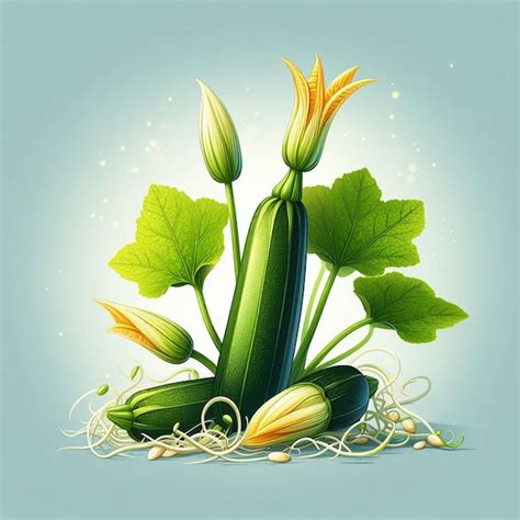 Premium Vector A Drawing Of A Cucumber And A Cucumber