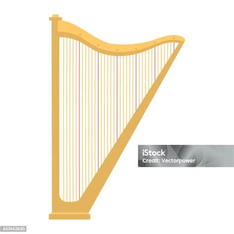 하프 아이콘 골든 현악기 악기 클래식 오케스트라 예술 소리 도구와 음향 심포니 현악기 바이올린 나무 벡터 일러스트 레이 션 0명에 대한 스톡 벡터 아트 및 기타 이미지
