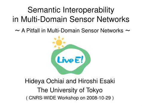 Ppt Semantic Interoperability In Multi Domain Sensor Networks