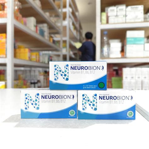 Jual Neurobion 1 Box Isi 50 Tablet Suplemen Untuk Kekurangan Vitamin B1 B6 And B12 Shopee