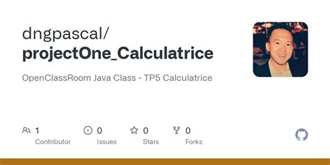 Github Dngpascalprojectonecalculatrice Openclassroom Java Class Tp5 Calculatrice
