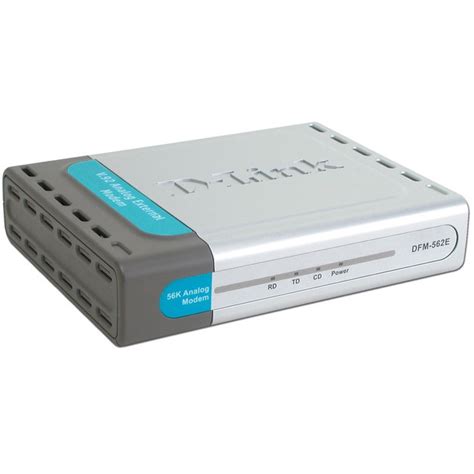 Dlink 56k External Data Fax Voice Modem Analog Connection Dfm 560el