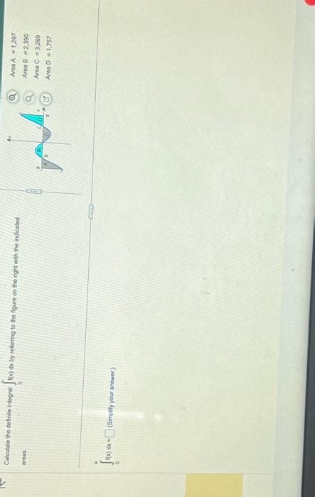 Solved Calculate The Definte Integral ∫0fx Dx By Relerring