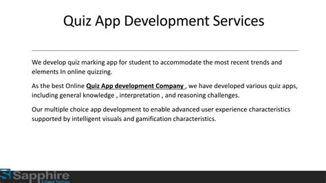 Ppt Quiz App Development Services Quiz App Maker In India Powerpoint Presentation Id11858444