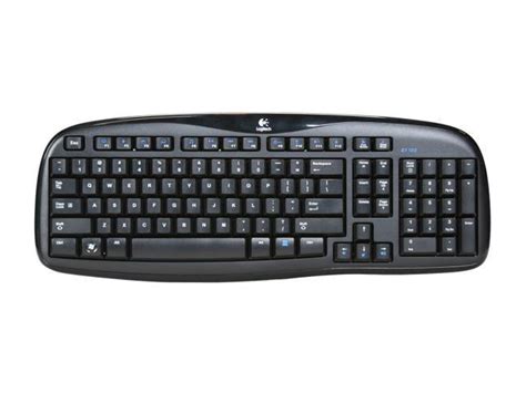 Logitech Ex100 Black Cordless Desktop Keyboard Optical Mouse And Speaker Kit