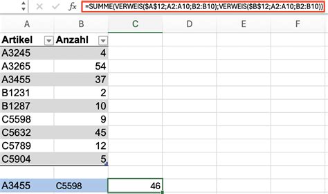 Excel Verweis Funktion Erklärt Ionos At