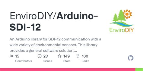 Github Envirodiy Arduino Sdi 12 An Arduino Library For Sdi 12