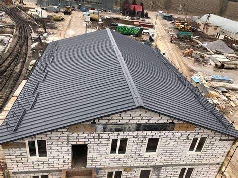 Раскладка фасадных и кровельных материалов - здание лаборатории ...