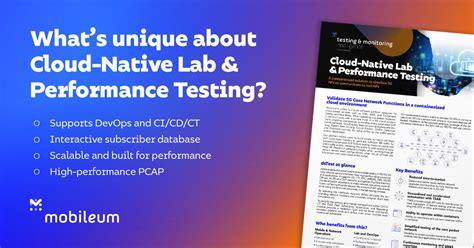 Datasheet Cloud Native Lab And Performance Testing Mobileum