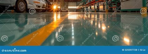 Futuristic Smart Factory Interior With Advanced Automation Machinery And Robotics Showcasing