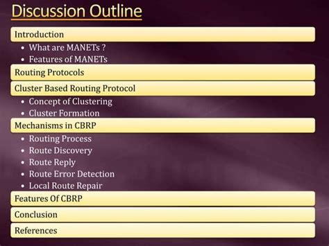 Cluster Based Routing Protocol Ppt