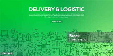 유행 선형 스타일의 배달 및 물류에 대 한 디자인 템플릿과 요소의 벡터 세트배달 및 물류 관련 선형 아이콘과 완벽 한 패턴벡터 화물 운송에 대한 스톡 벡터 아트 및 기타
