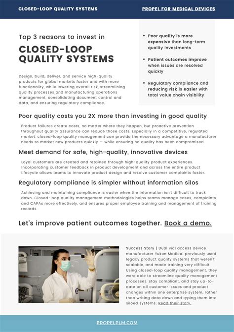 top 3 reasons to invest in closed loop quality systems datasheet