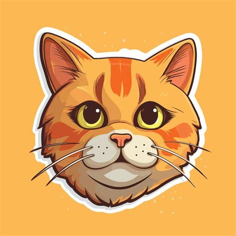 Premium Ai Image Cute Cat Head Artwork Illustration Ready For Print