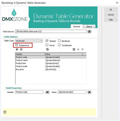 bootstrap 3 dynamic table generator 2 extensions dmxzone
