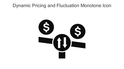 Dynamic Pricing And Fluctuation Monotone Icon In Powerpoint Pptx Png And Editable Eps Format PPT