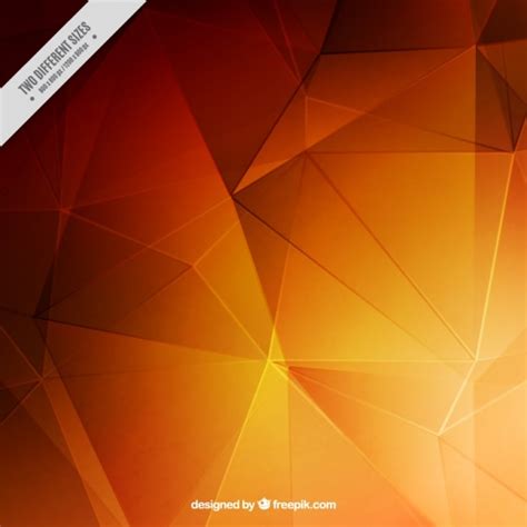 Free Vector Polygonal Orange Background