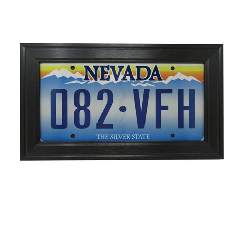 Automobile License Plate Tag Wall Display Picture Frame Games And Frames