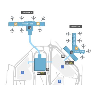 Sacramento International Airport Smf Terminal Map