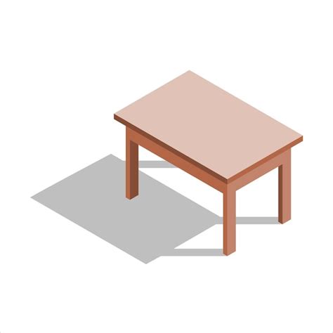 Premium Vector Table Isolated