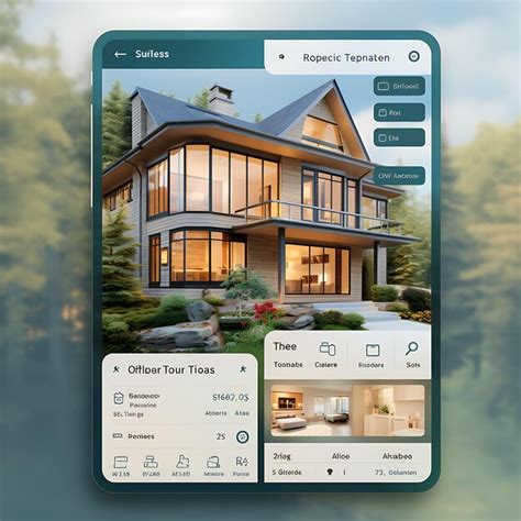 Premium AI Image Mobile App Design Of Real Estate Property Management App Design Professional