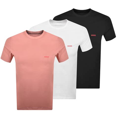 Hugo 3 Pack Crew Neck T Shirts Mainline Menswear