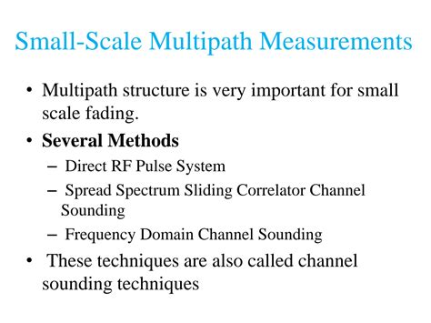 Solution Mobile Radio Propagation Small Scale Fading And Multipath