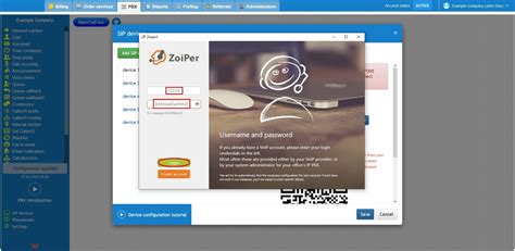 Zoiper Softphone Configuration