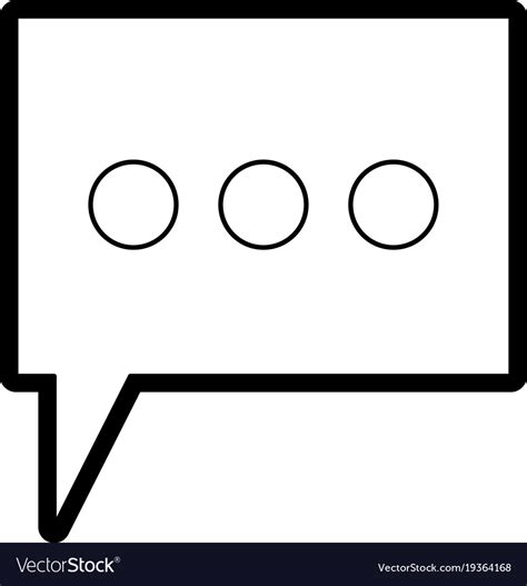 Dialogue Box With Tail And Three Suspension Points