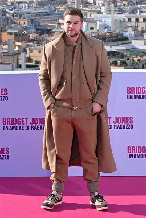Leo Woodall Brings Luxe Layers To The Bridget Jones Rome Photocall