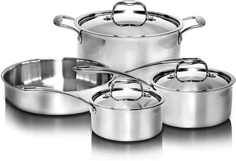 Stainless Steel 7 Piece Cookware Set