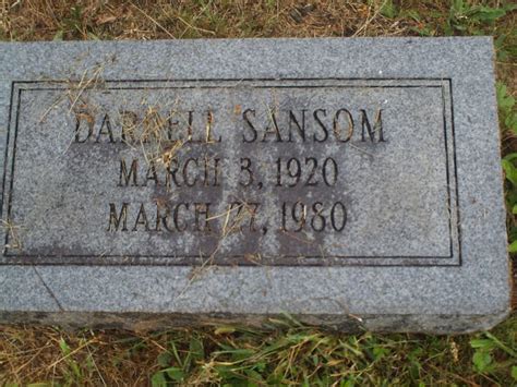 Homer Darrell Sansom 1920 1980 Find A Grave Memorial