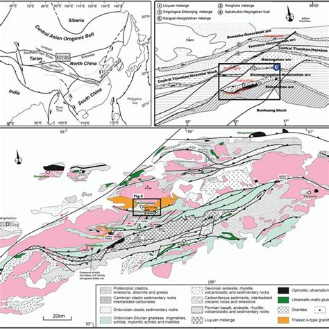 A Schematic Tectonic Map Of Central Asia And Adjacent Regions