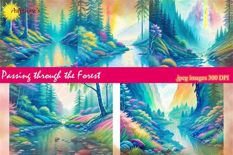 Passing Through The Forest Backgrounds Graphic By Adithye S