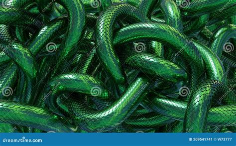 Slither Green Python Snake Top View Vector Icon