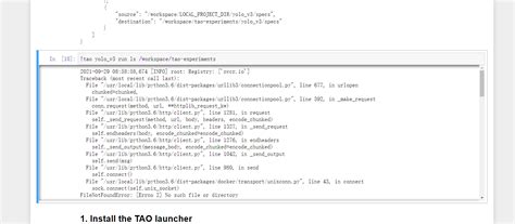 An Error Occurred While Preparing The Data Set Using Tao Tao Toolkit Nvidia Developer Forums