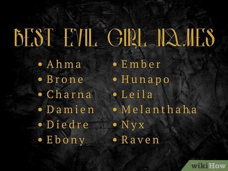 280 Evil Girl Names With Meanings