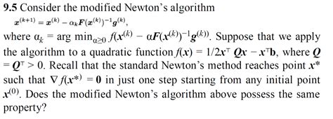 Solved 95 Consider The Modified Newtons Algorithm