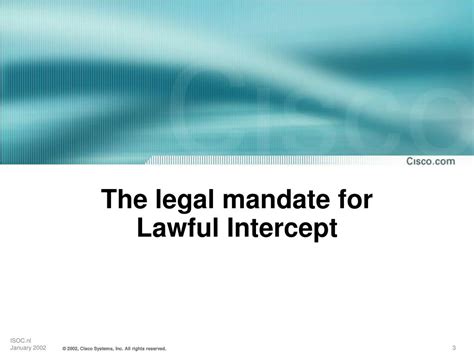 PPT Issues In Lawful Intercept PowerPoint Presentation Free Download ID