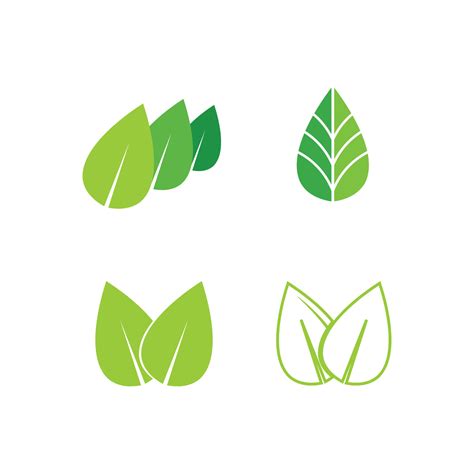 Tree Leaf Vector And Green Logo Design Friendly Concept 24380545 Vector Art At Vecteezy