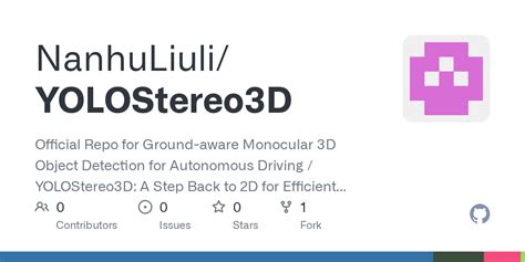 Github Nanhuliuliyolostereo3d Official Repo For Ground Aware
