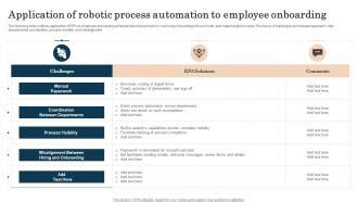 Application Of Robotic Process Automation To Employee Onboarding PPT ...